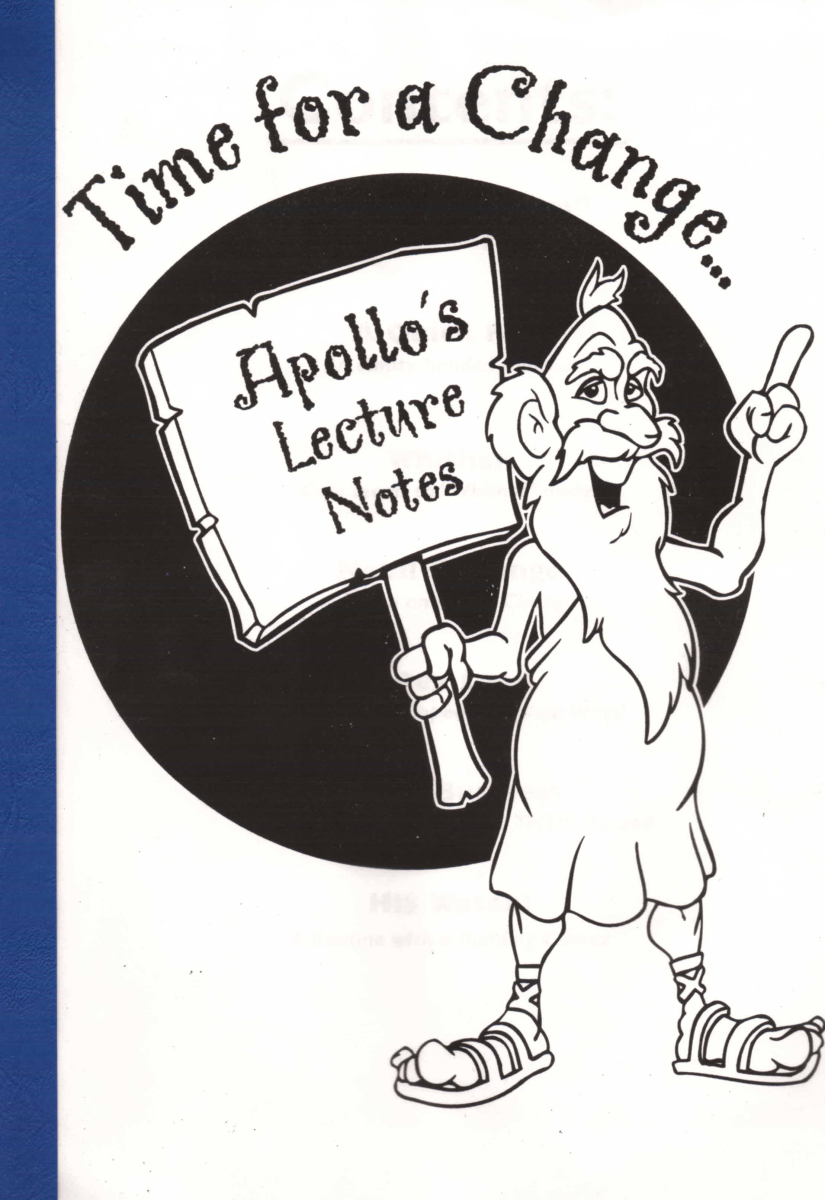 Time for a change-Apollo lecture, 10,00